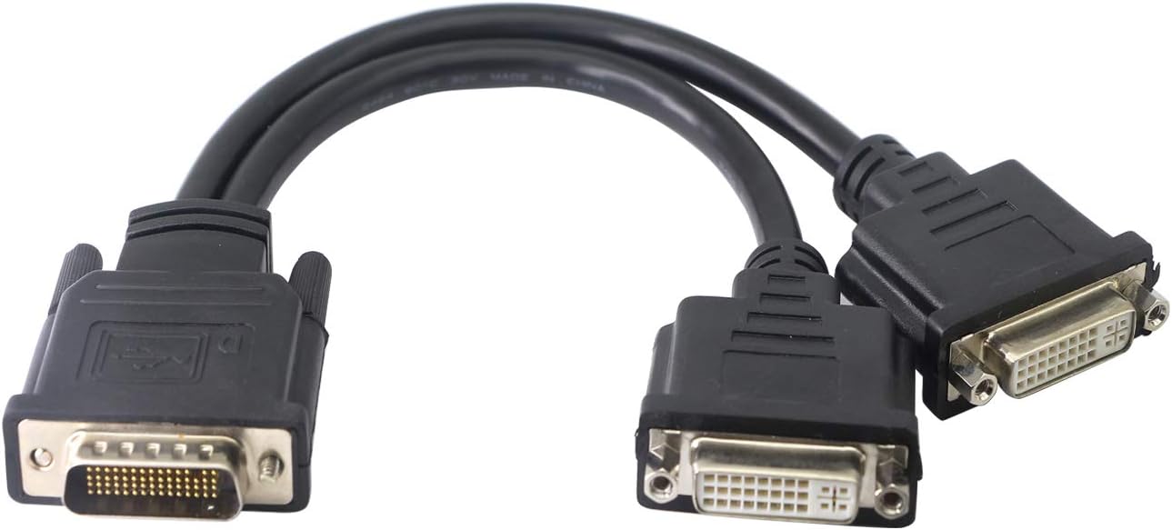 DMS 59 to DVI, DMS 59 Pin Male to Two DVI 24+5 Female Adapter Cable ...