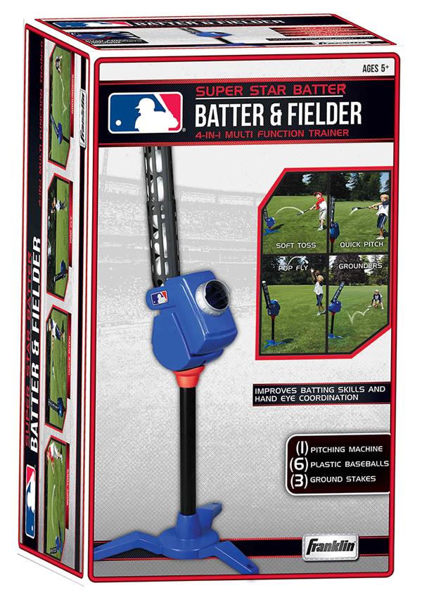 Franklin Sports MLB Batter & Fielder 4 in 1 Pitching Machine, Pitching ...
