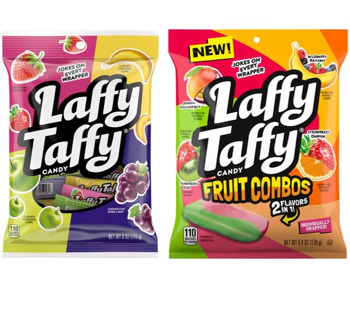 Bundle of Laffy Taffy Candy Individually Wrapped Mini Bars, Assorted ...