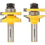 Yonico 12335 3 Bit Raised Panel Cabinet Door Router Bit Set, Ogee Rail ...