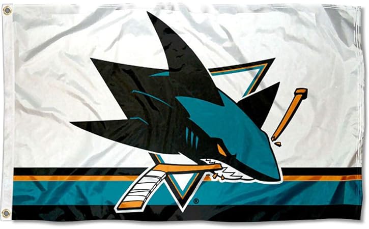 San Jose Sharks Flag 3x5 Banner, Outdoor Flags - Amazon Canada