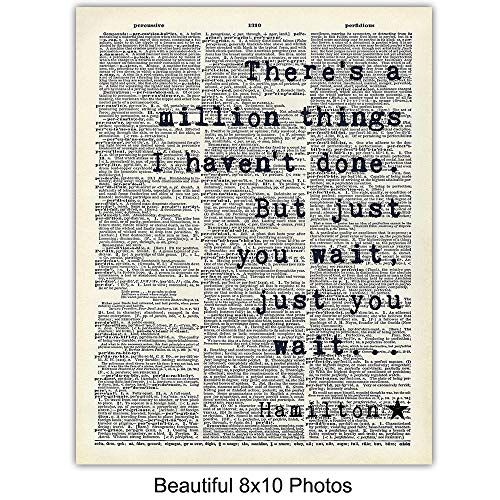 Hamilton Motivational Quotes Set - Gift for Lin-Manuel Miranda Broadway ...