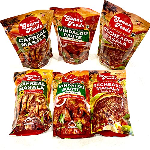 Ron Foods Goan Masala Combo of 6 | (2) Cafreal Masala (7 oz) | (2 ...