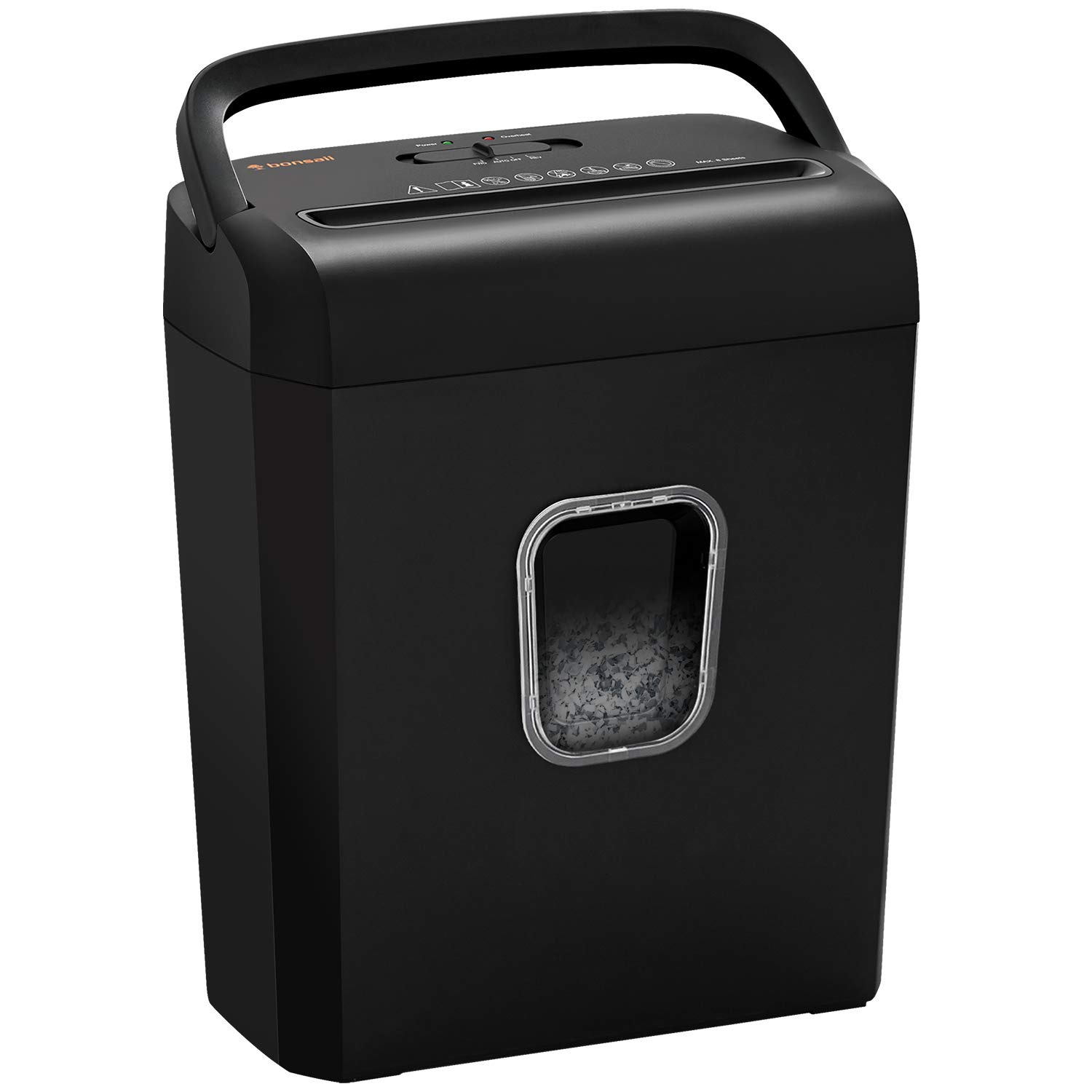 Bonsaii 8-Sheet Cross-Cut Paper Shredder, P-4 High-Security Credit Card ...