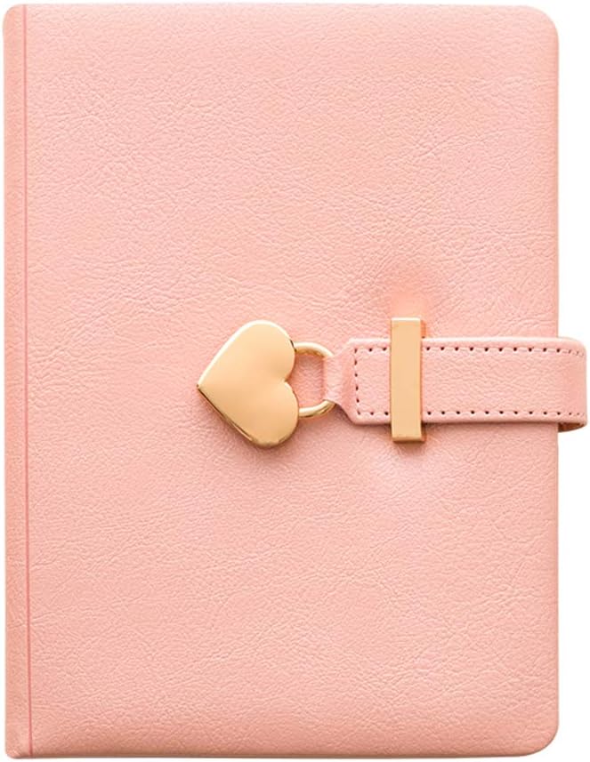 Lirener Secret Diary Notebook with Heart Shaped Lock and Key, PU ...