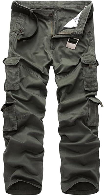 Ericcay Men Cargo Pants Without Loose Stylish Pockets Multi Long ...