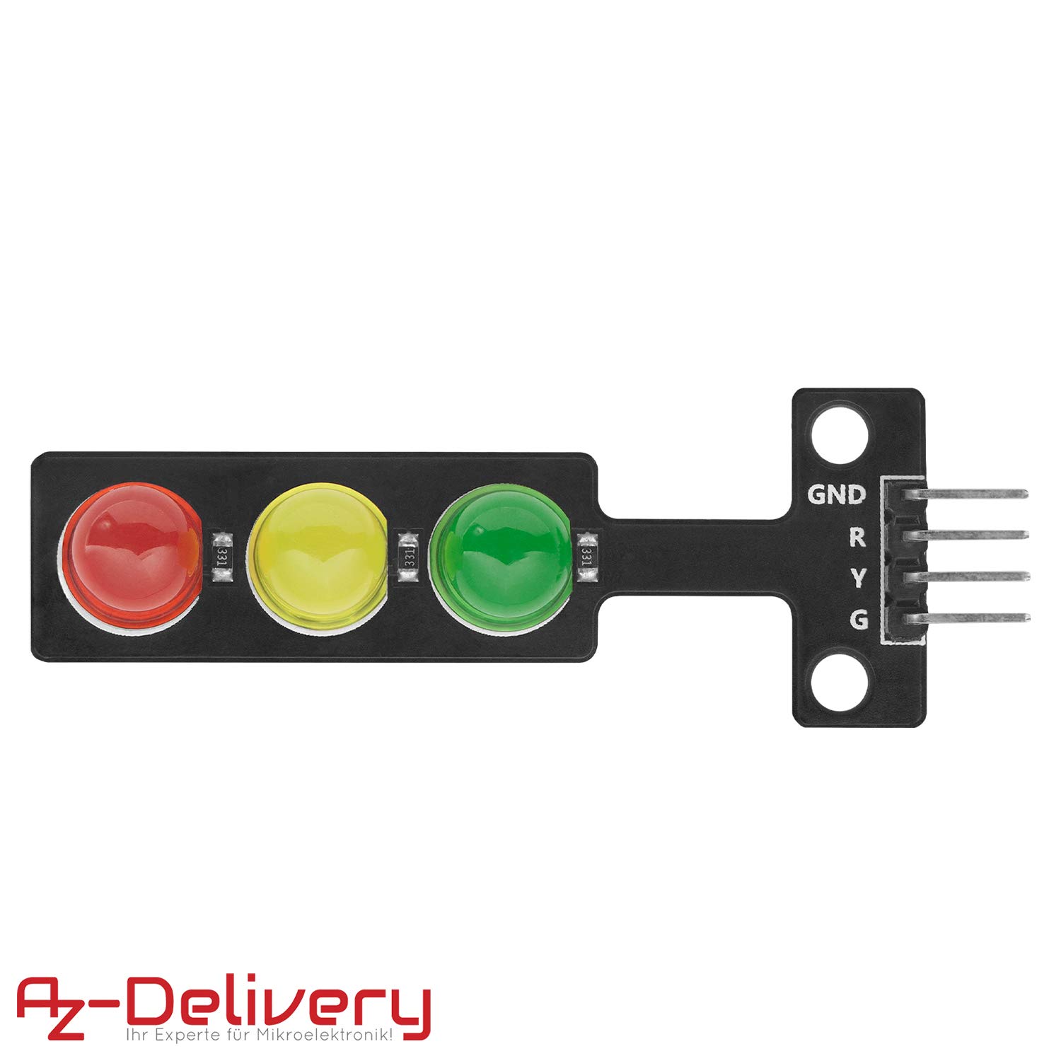 AZDelivery DIY Mini Traffic Light LED Display Board Module 3.3-5V 5mm ...