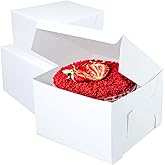 Amazon.com: 19x14x4 1/2 inches White Cake box, Premium Bakery Boxes ...