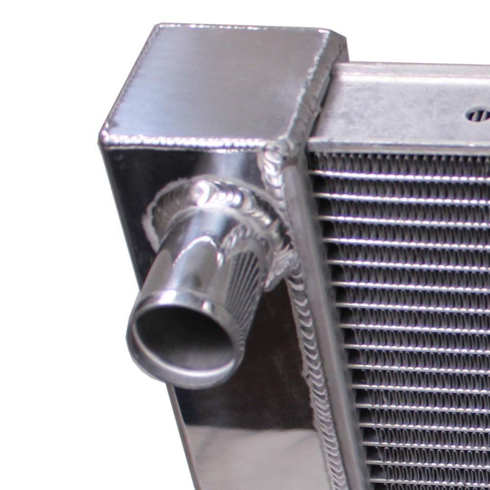 For SBC BBC Chevy GM Fabricated Aluminum Radiator 21" X 19" X3"&Heavy ...