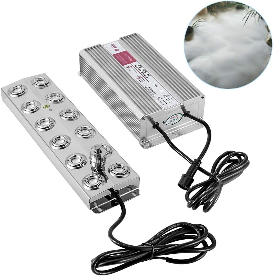 4YANG Mist Maker 12 Head Ultrasonic Mist Humidifier Fogger with ...