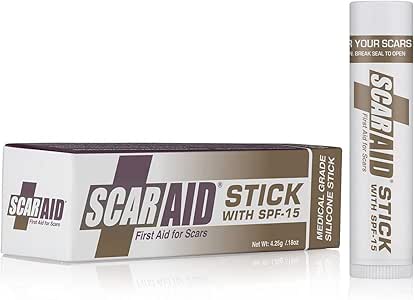 Amazon.com: Scar Aid Silicone Stick with SPF-15, Glide-on Scar ...