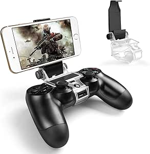 Amazon.com: PS4 Controller Phone Holder, Megadream 180 Degree Rotation ...