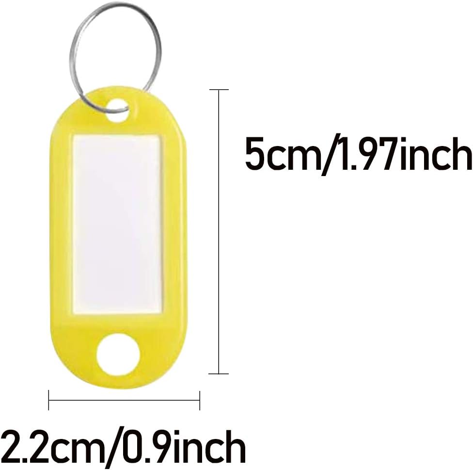 50 PCS Key Tags,key Fobs Labels Key Rings Name Tags Key Label Tags with ...