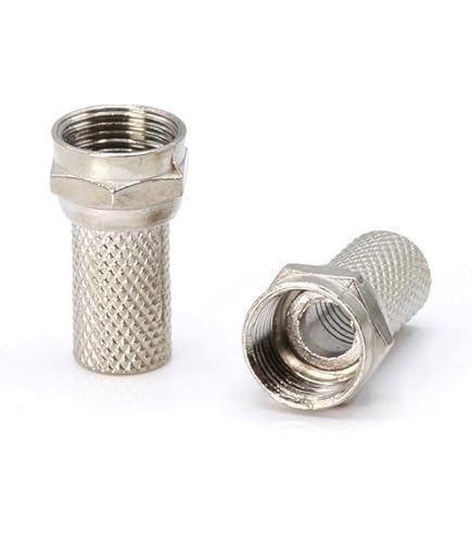 Coax Connector TechDirect F-Type Coaxial Cable Connector Couplers [2 ...