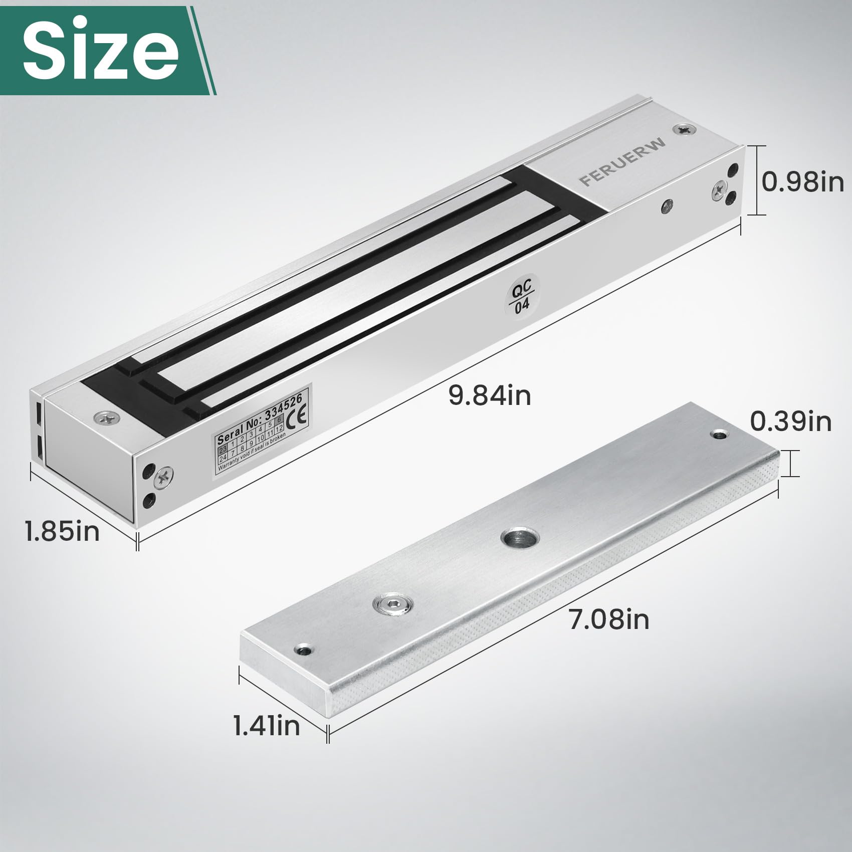 Mua FERUERW Access Control Outswinging 600lb Electromagnetic Door Lock ...