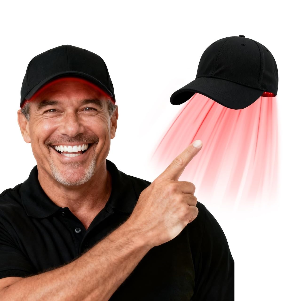 Cordless Red Light Therapy for Hair Growth Cap, Infrared Red Light ...