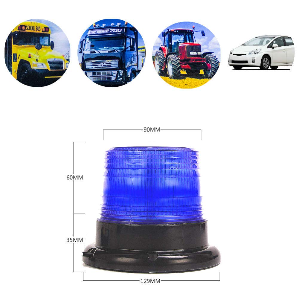 Car Beacon Strobe Light LED Emergency Warning Lights Road Hazard ...