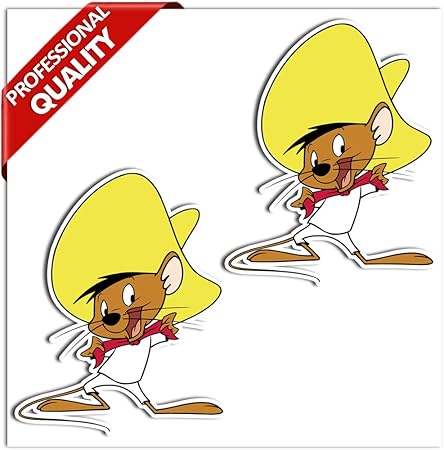 SkinoEu® 2 STÜCK Vinyl Aufkleber Stickers AUTOAUFKLEBER Speedy Gonzales ...