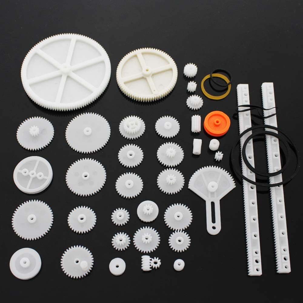 SPTwj Engrenages en Plastique Ensemble 34 Pcs Simple Double Réduction ...