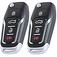 Amazon.com: Beefunny Pair Replacement Upgraded Flip Remote Car Key Fob ...