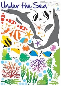 Amazon.com: Under the Sea Fish Peel & Stick Home Wall/Window/Glass ...