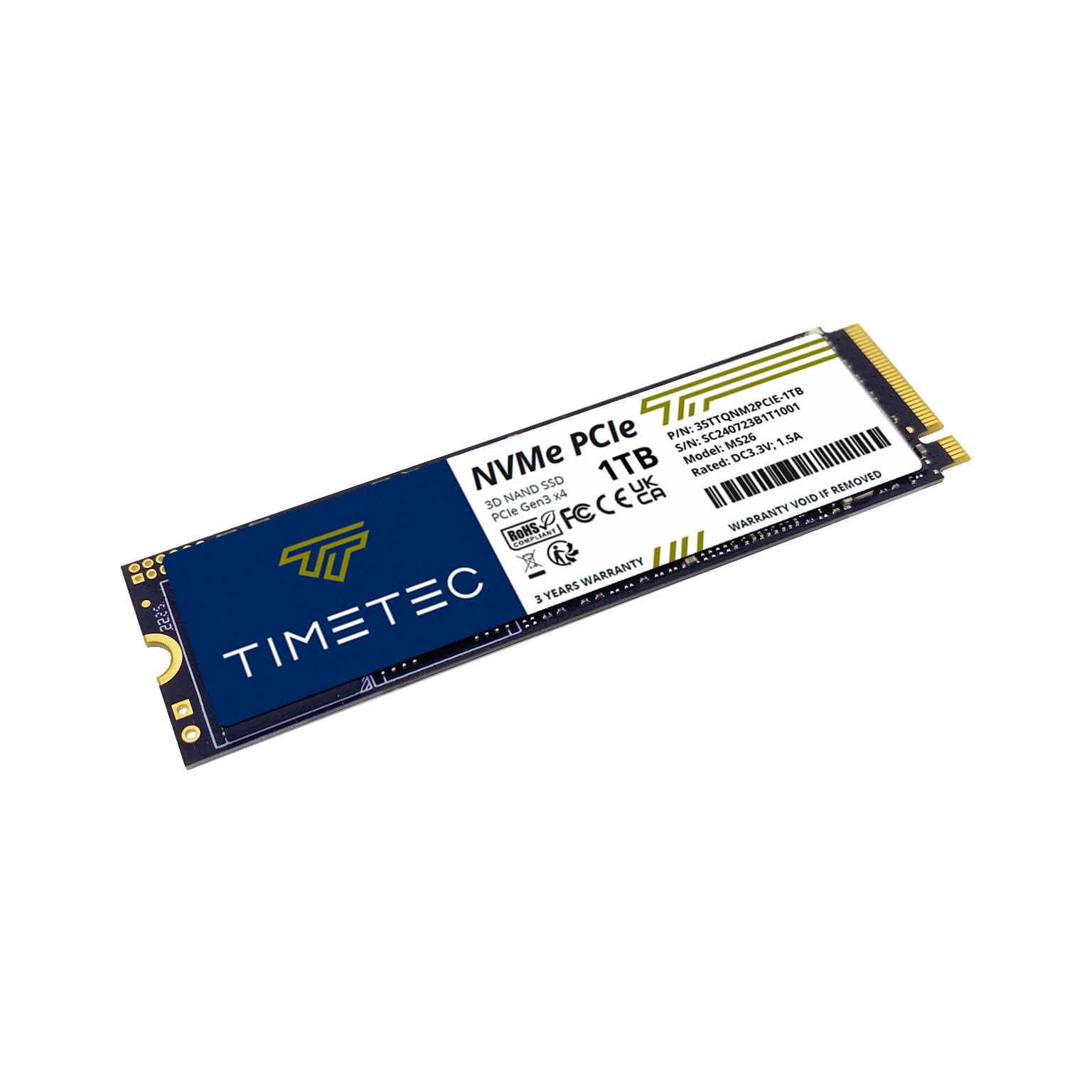 Mua Timetec 1TB SSD NVMe PCIe Gen3x4 8Gb/s M.2 2280 3D NAND High Performance SLC Cache Read ...