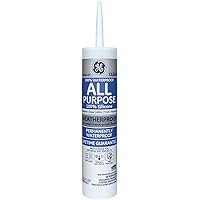 GE GE012A Silicone 1 All Purpose Sealant Caulk, 10.1oz, Clear - Pack of 2: Amazon.com ...
