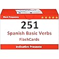 Amazon.com: 251 Spanish Verb Conjugation Presente Indicativo Flash ...