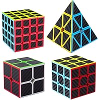 Amazon.com: Roxenda Speed Cube Set, Speed Cube Bundle of 2x2 3x3 4x4 ...