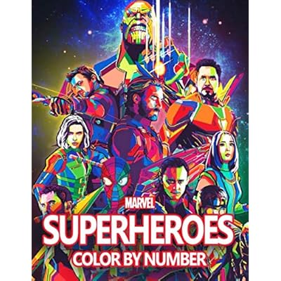 Marvel Superheroes Color by Number: High-Quality Philippines | Ubuy