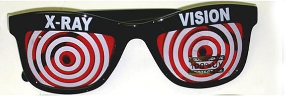 Amazon.com: Red X-Ray Vision Glasses: Clothing