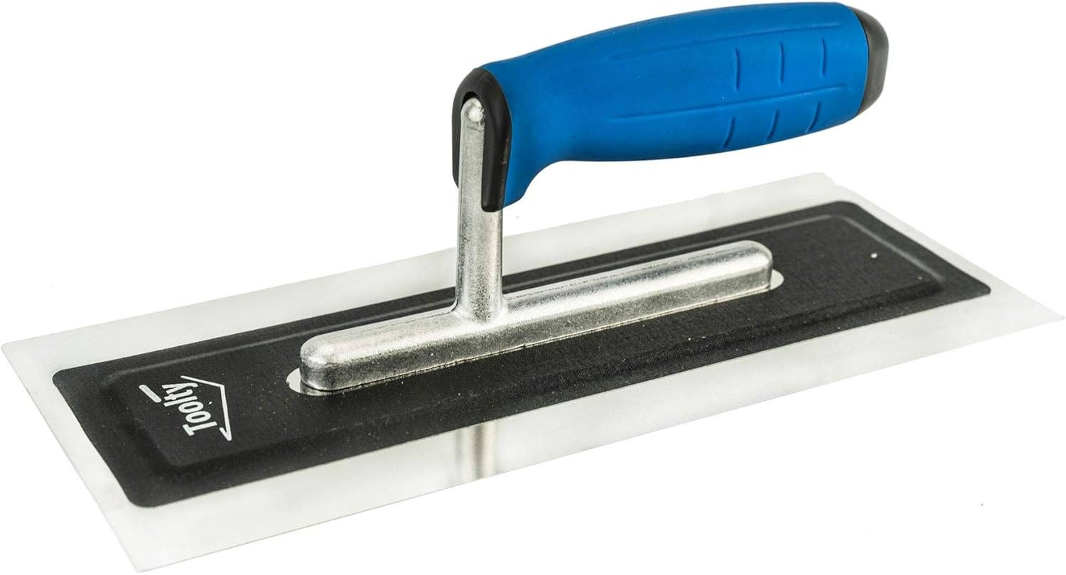 Toolty, Flexible Plaster Finishing Stainless Steel Trowel with Soft ...