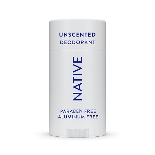 Native Deodorant,Unscented, Aluminum Free, Paraben Free, 2.65 OZ (75 g ...