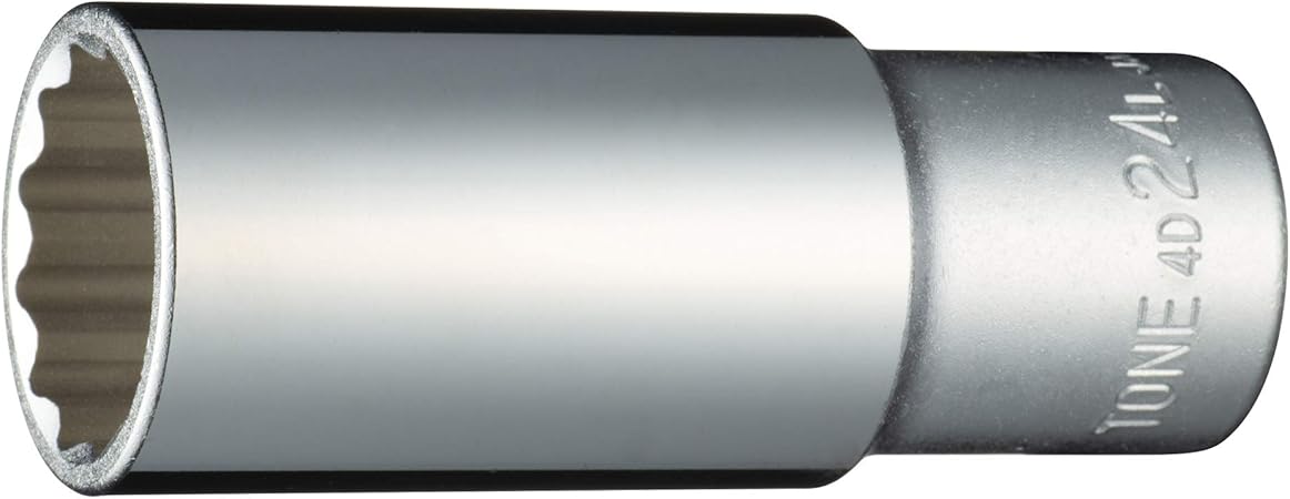 Amazon | トネ(TONE) ディープソケット(12角) HP4D-24L 差込角12.7mm(1/2") 二面幅24mm | DIY・工具・ガーデン