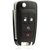 Amazon.com: KeylessOption Keyless Entry Remote Start Flip Car Key Fob ...