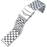 Amazon.com: MiLTAT 20mm Straight End Universal Watch Band, Super Engineer II Screw-Link Design ...