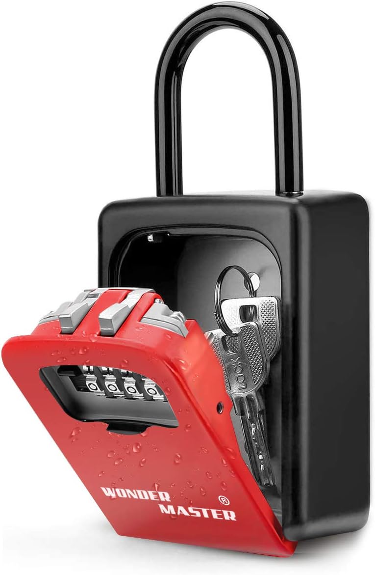 Key Safe Box Wall Mounted Lockbox Waterproof Combination Key Storage ...