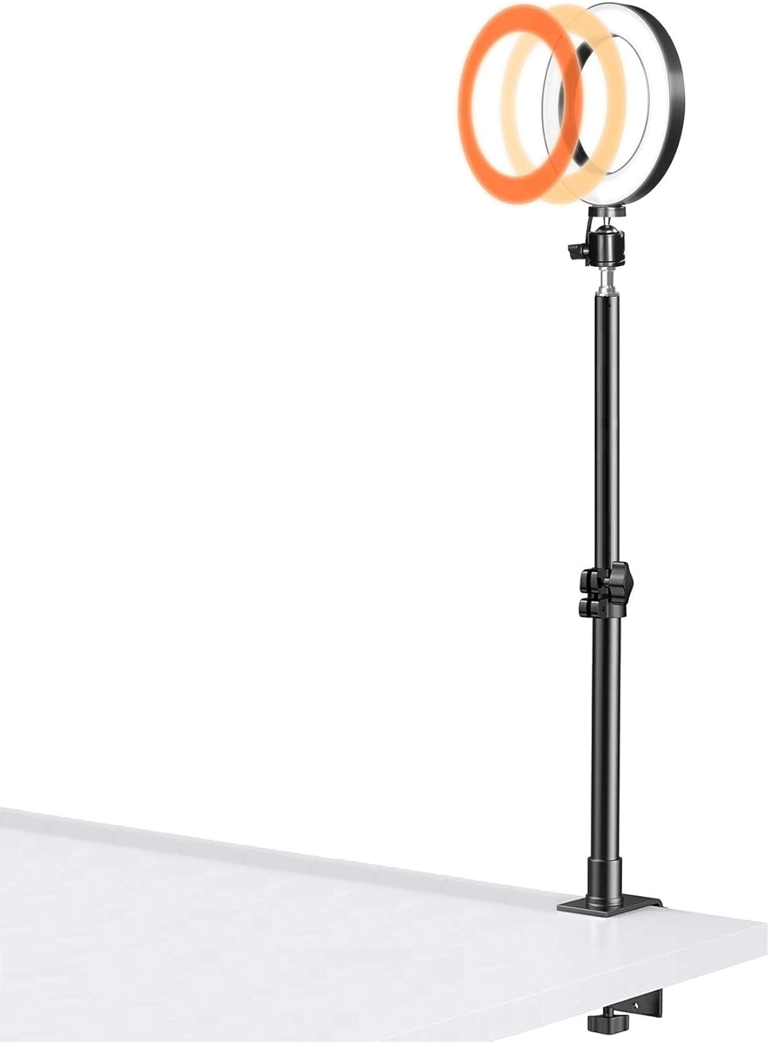 Gaming Light for Desk, Streaming Light with Desk Clamp Stand for Twitch ...