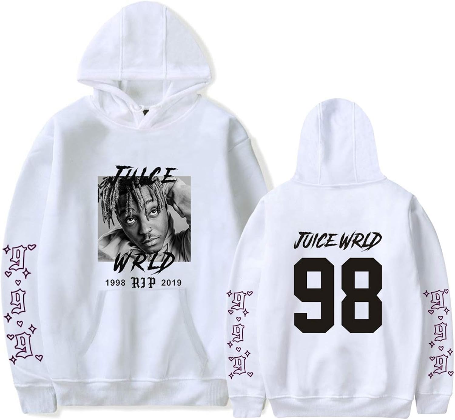 Pokonl Juice Wrld Mens Hoodies Streetwear Harajuku Sweatshirt, Unisex ...