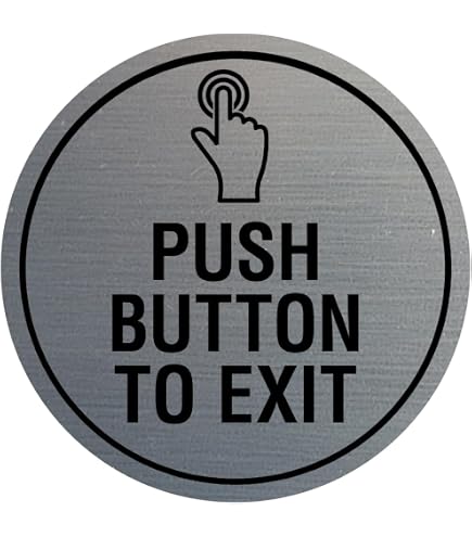 Not An Exit Sticker Signs ByLITA Fancy Emergency Exit Only Sign - Laser ...