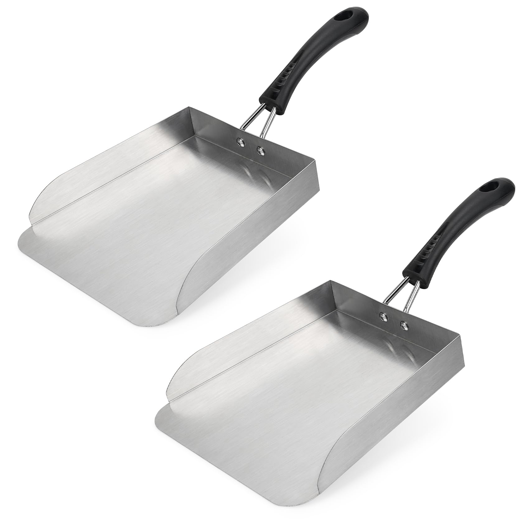 Stanbroil 2 Pack Smash Burger Spatula, Stainless Steel Griddle Food ...