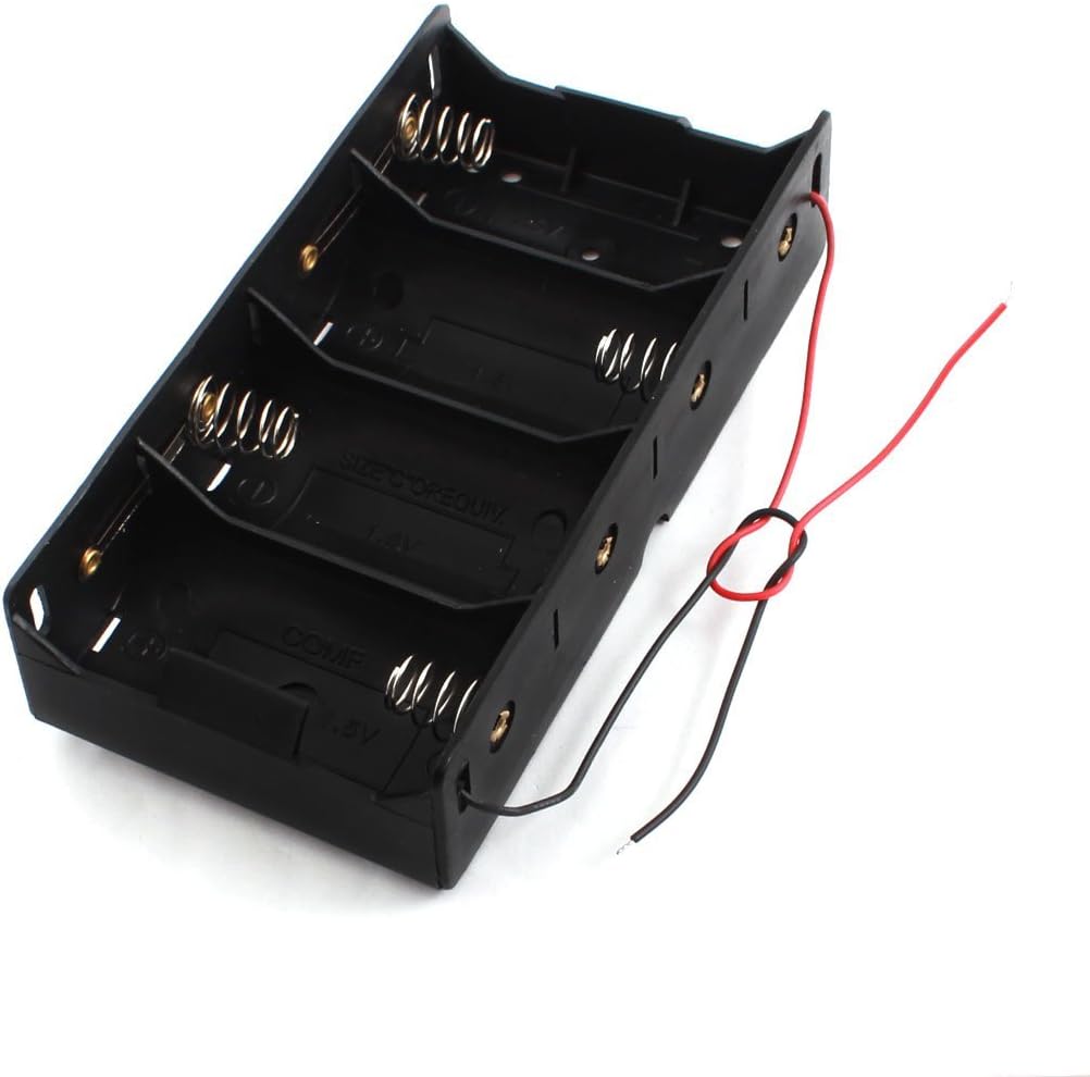 Spring Load Black 4 x C Size Battery Dry Cell Holder: Amazon.co.uk ...
