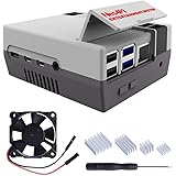Amazon.com: GeeekPi Retro Gaming Nes4Pi Case for Raspberry Pi 4 Model B, Raspberry Pi 4 Case ...
