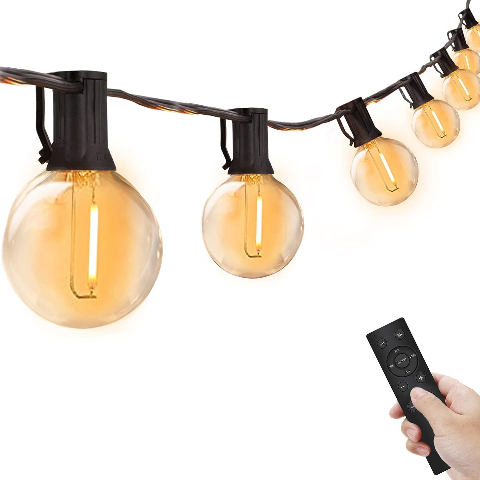 Mua Outdoor String Lights,120FT Dimmable Globe Patio Hanging Outdoor ...
