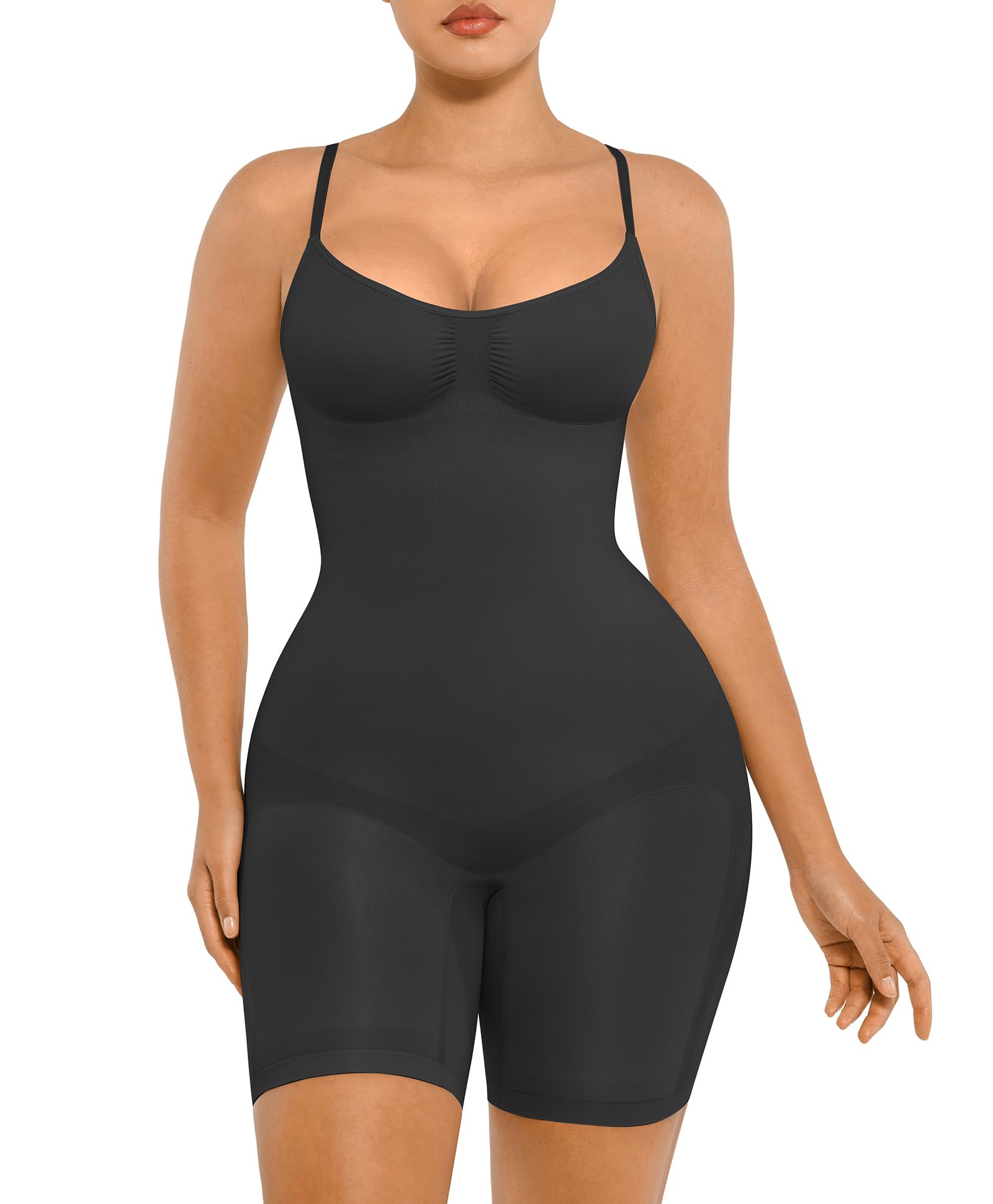 FeelinGirl Shapewear Bodysuit for Women Tummy Control Body Shaper ...