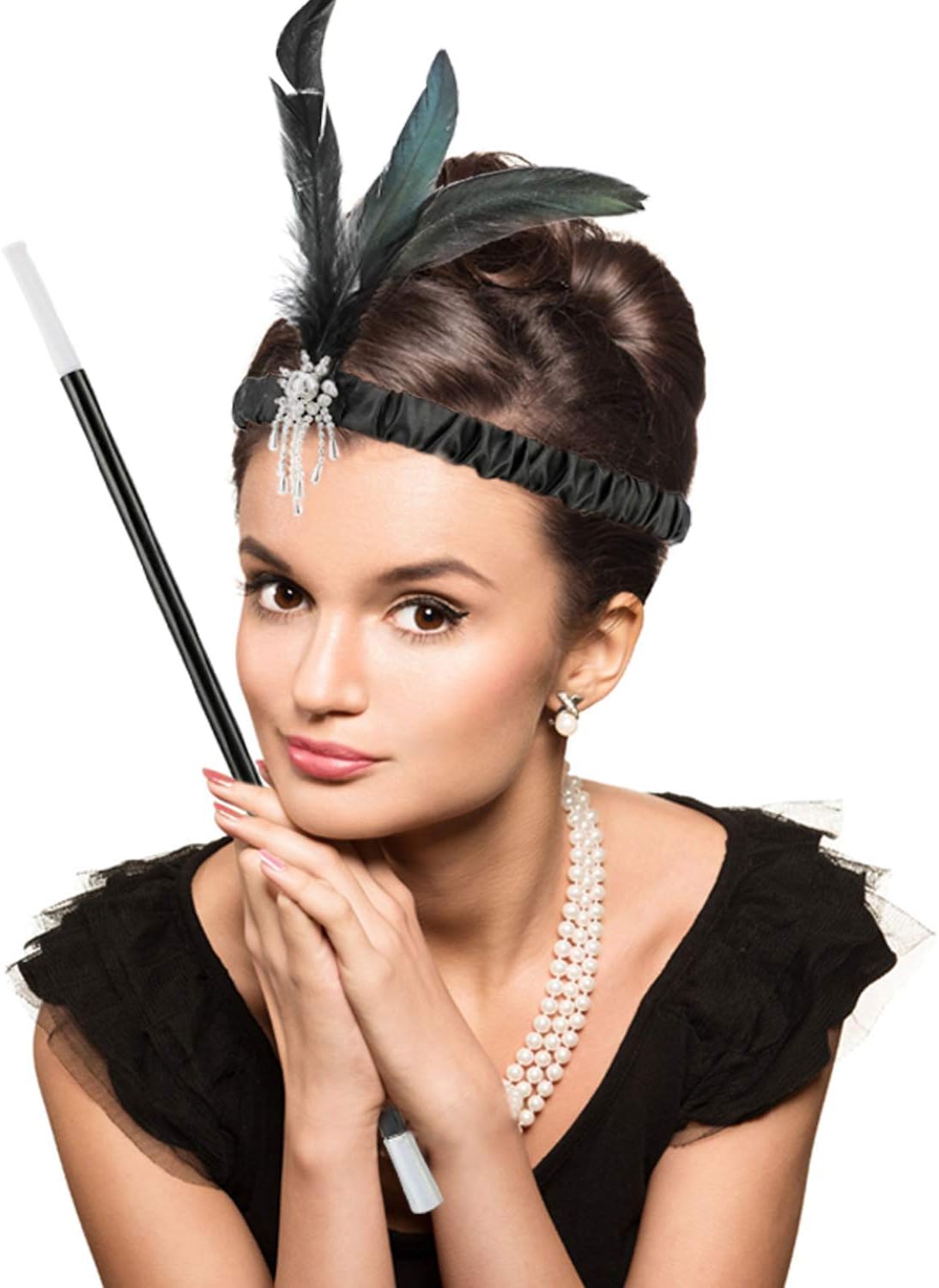 HOWAF 1920s Accessories Set for Women, 1920s Flapper Costume Accessories Roaring 20’s Fancy ...