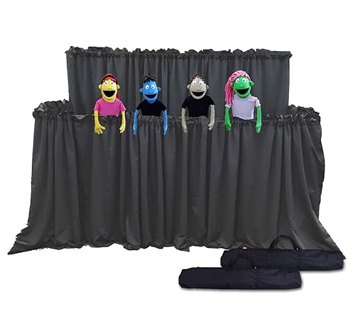 Amazon.com: Classroom Puppet Stage XL - 2 Tier Portable Tripod Puppet ...