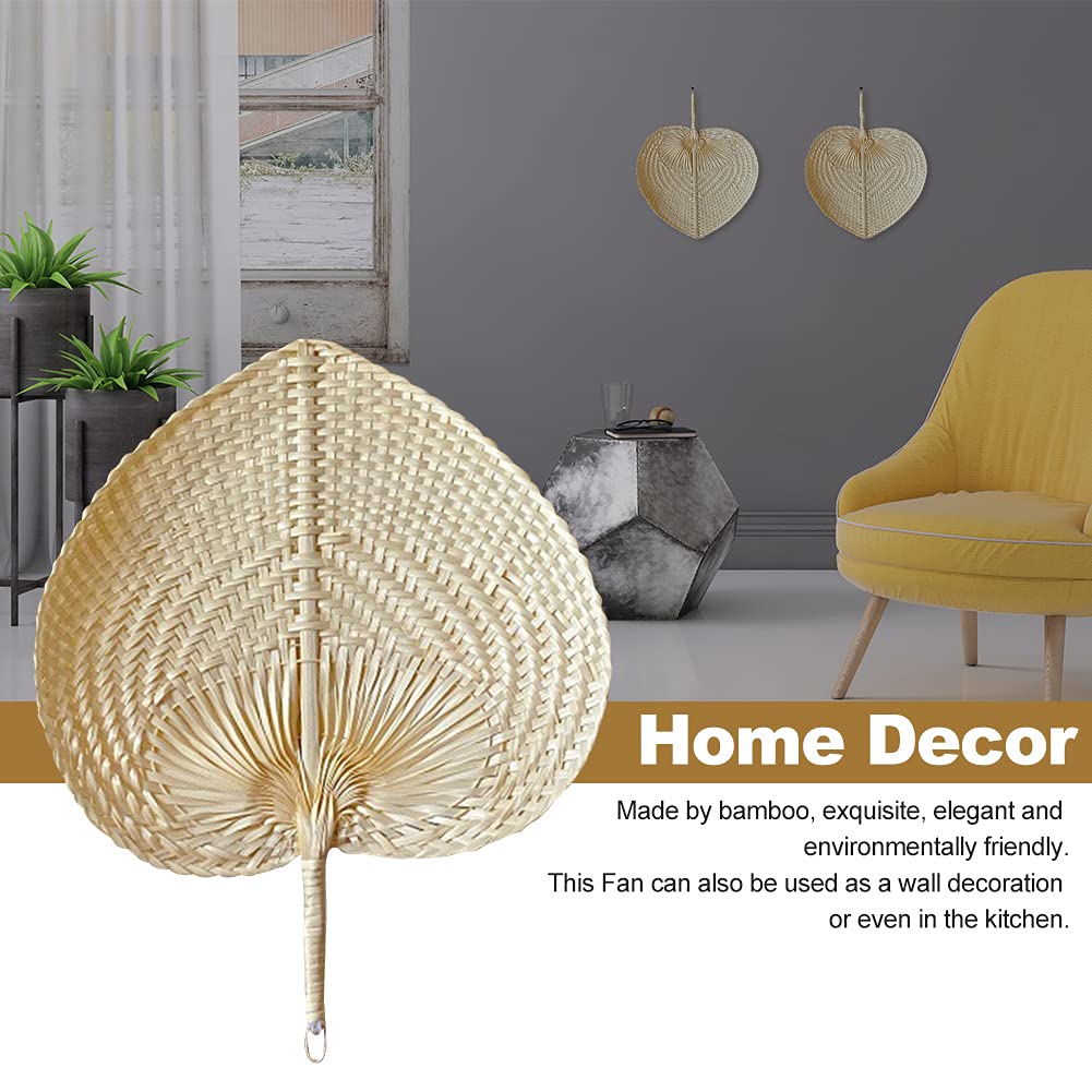 Mua 2pcs Natural Bamboo Fans, Portable Summer Fan Hand-Made Rattan ...