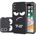 Amazon.com: LEEGU for iPhone XR Case, Cute [Don't Touch My Phone] Shockproof Dual Layer Heavy ...
