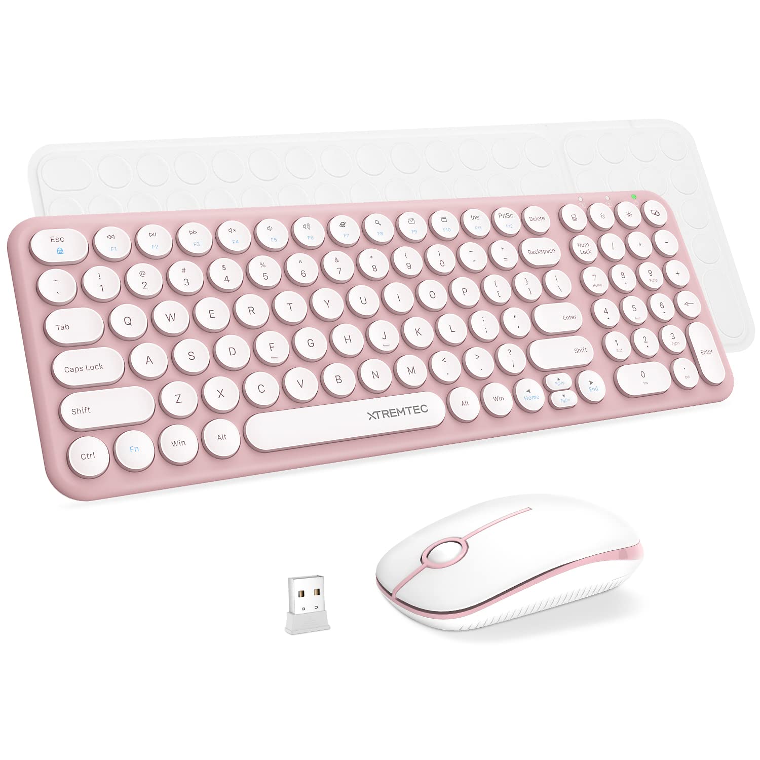 Mua Wireless Keyboard and Mouse Combo, XTREMTEC Cute Compact Keyboard ...